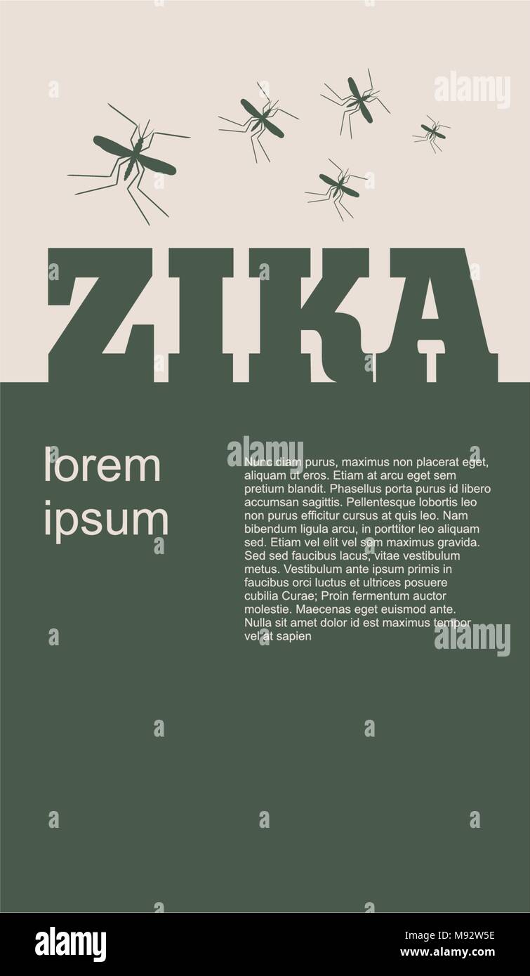 Brochure or flyer design. Zika fever relative Stock Vector Image & Art ...