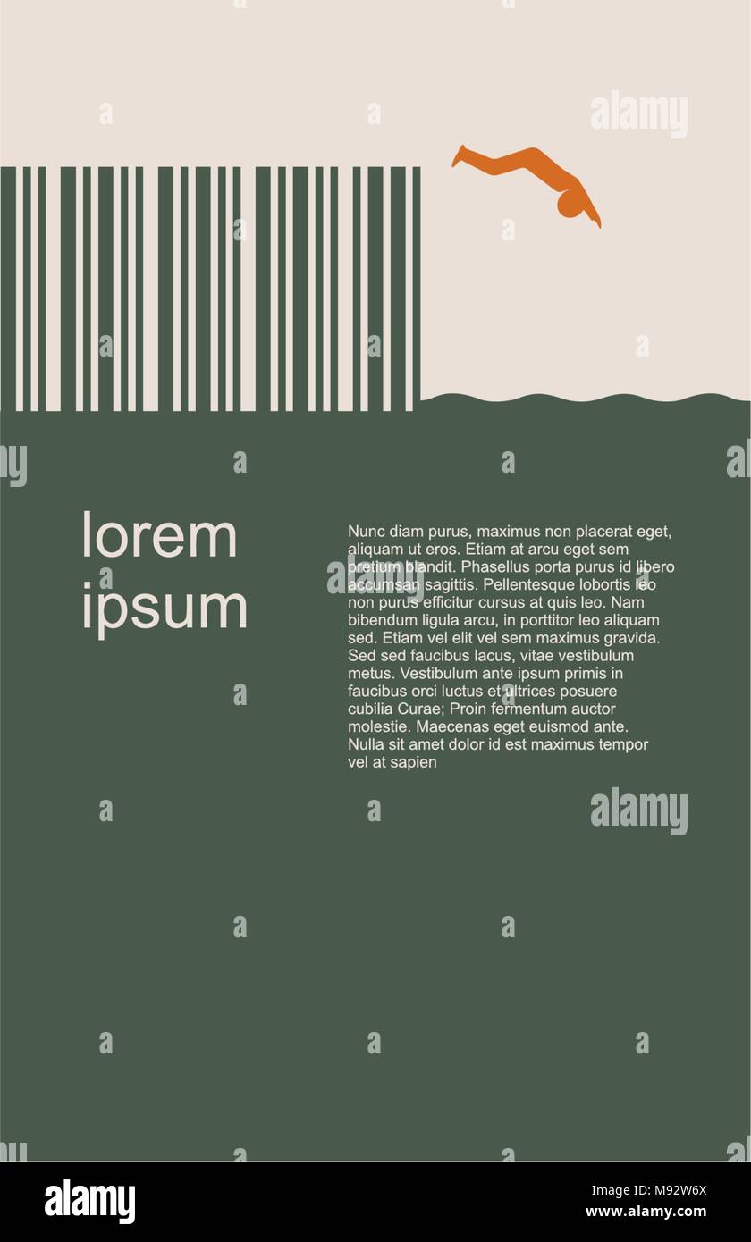 Barcode man Stock Vector Images - Alamy