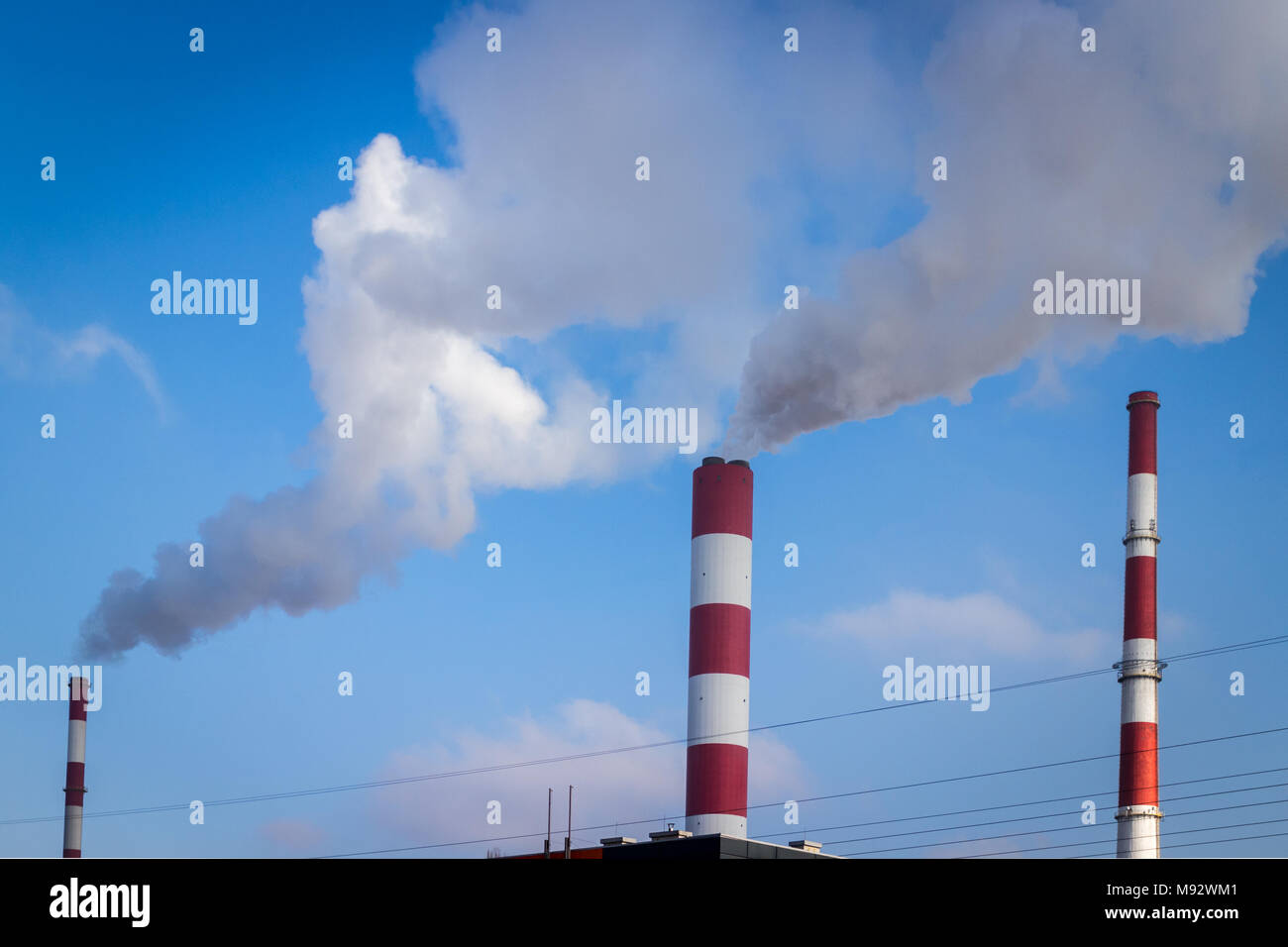 High smoke stack power station hi-res stock photography and images - Alamy