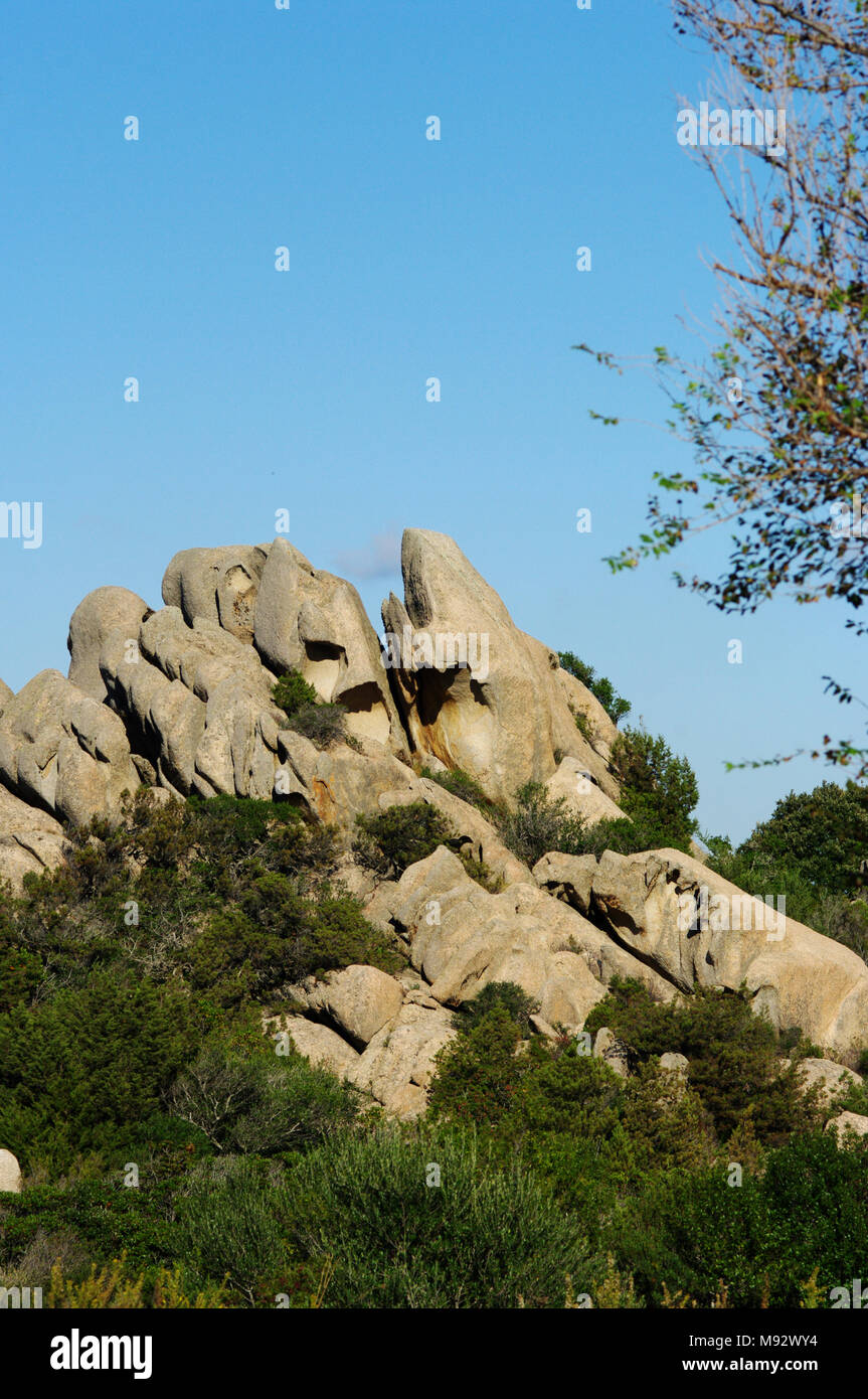 Gallura, Sardinia. Typilal granite's landscape Stock Photo - Alamy