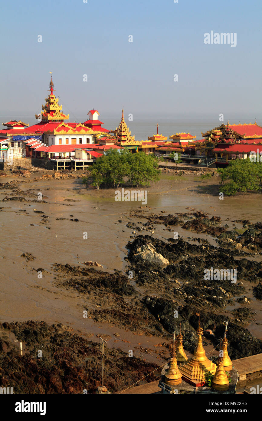 Myanmar, Mon State, Kyakkami, Yele Pagoda, buddhist shrine Stock Photo ...