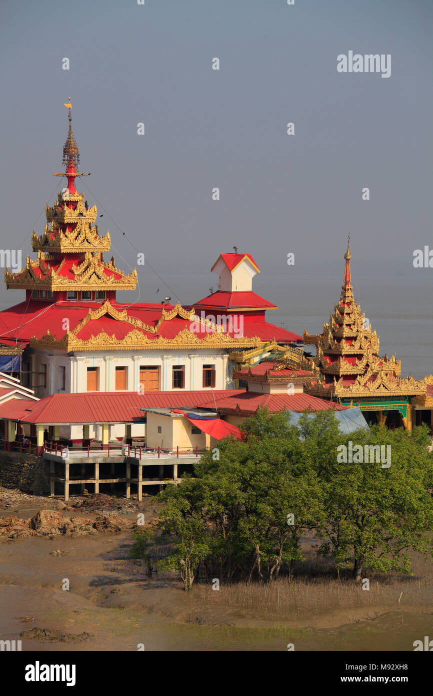 Myanmar, Mon State, Kyakkami, Yele Pagoda, buddhist shrine Stock Photo ...