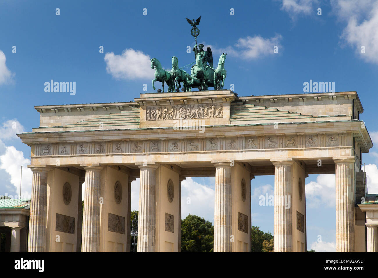 Berlin, the Brandenburg Gate, icon of Berlin and Germany Stock Photo ...