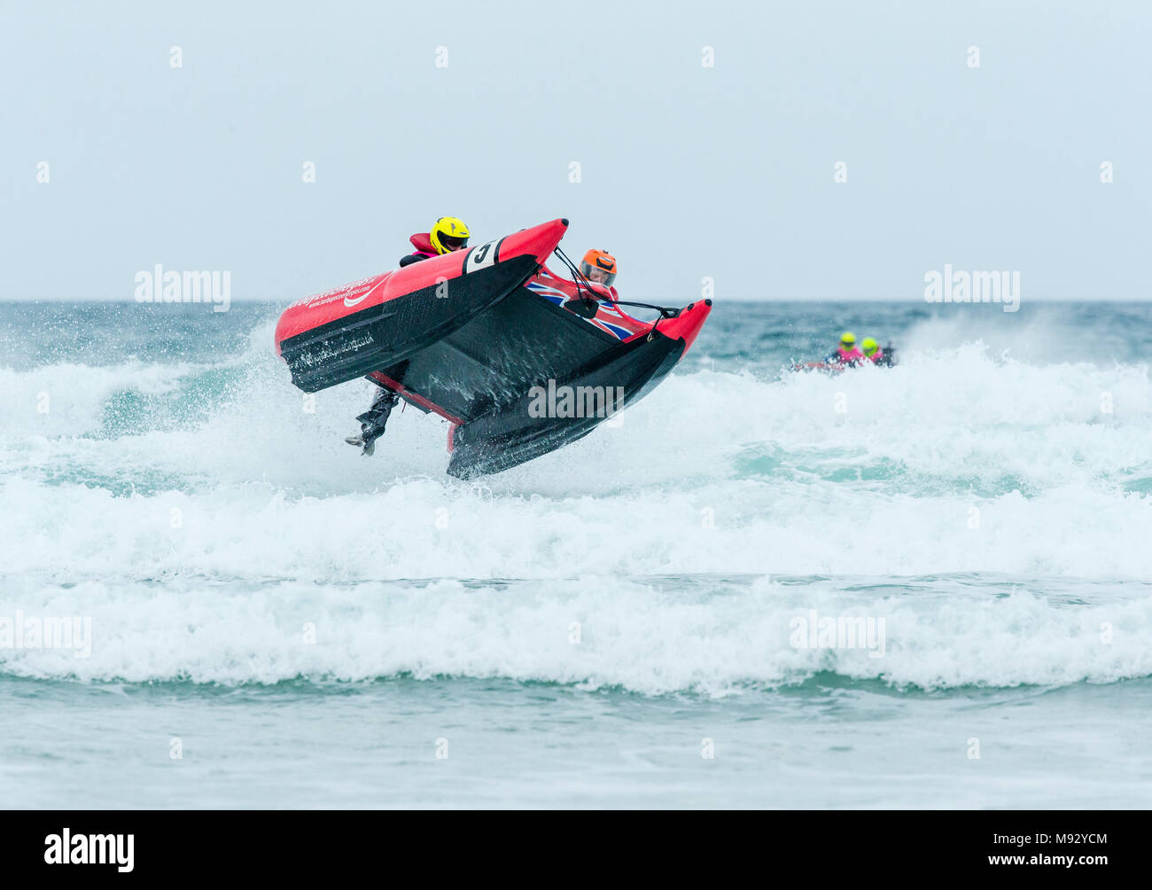 Zapcat and Thundercat racing in action Stock Photo - Alamy