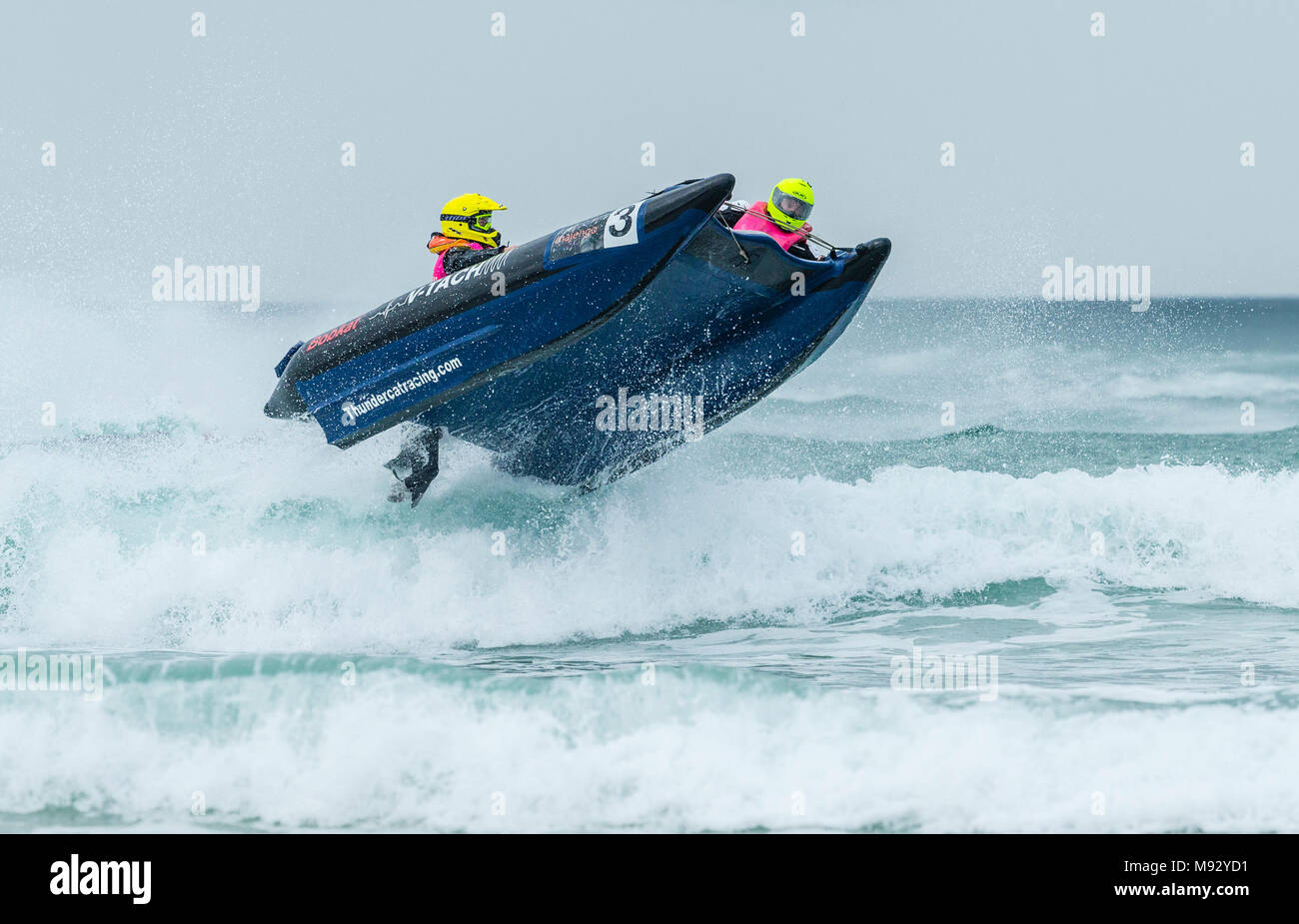 Zapcat and Thundercat racing in action Stock Photo - Alamy
