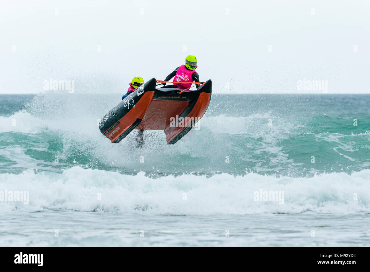 Zapcat and Thundercat racing in action Stock Photo - Alamy