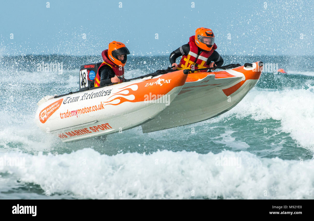 Zapcat and Thundercat racing in action Stock Photo - Alamy