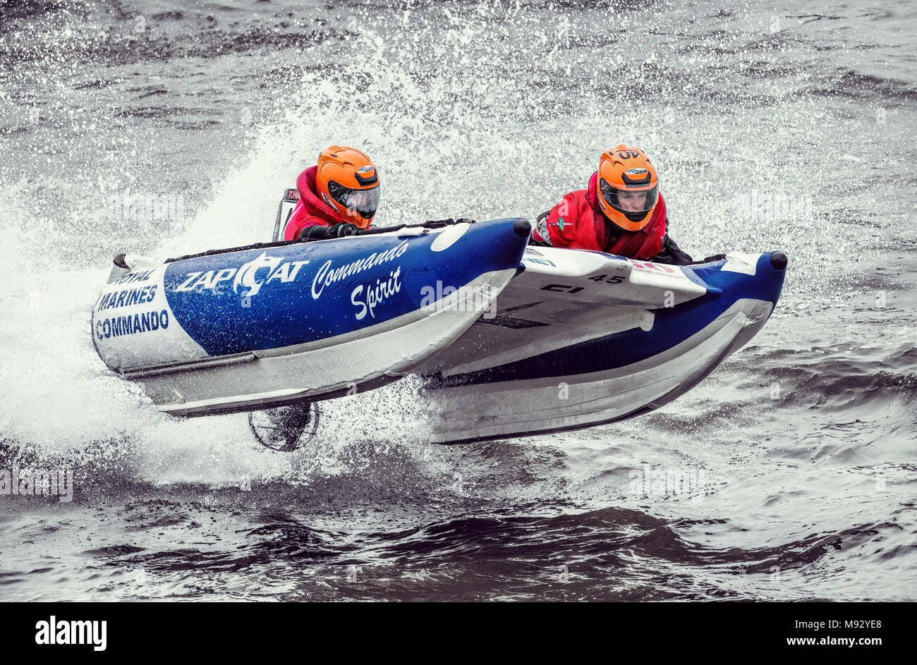 Zapcat and Thundercat racing in action Stock Photo - Alamy