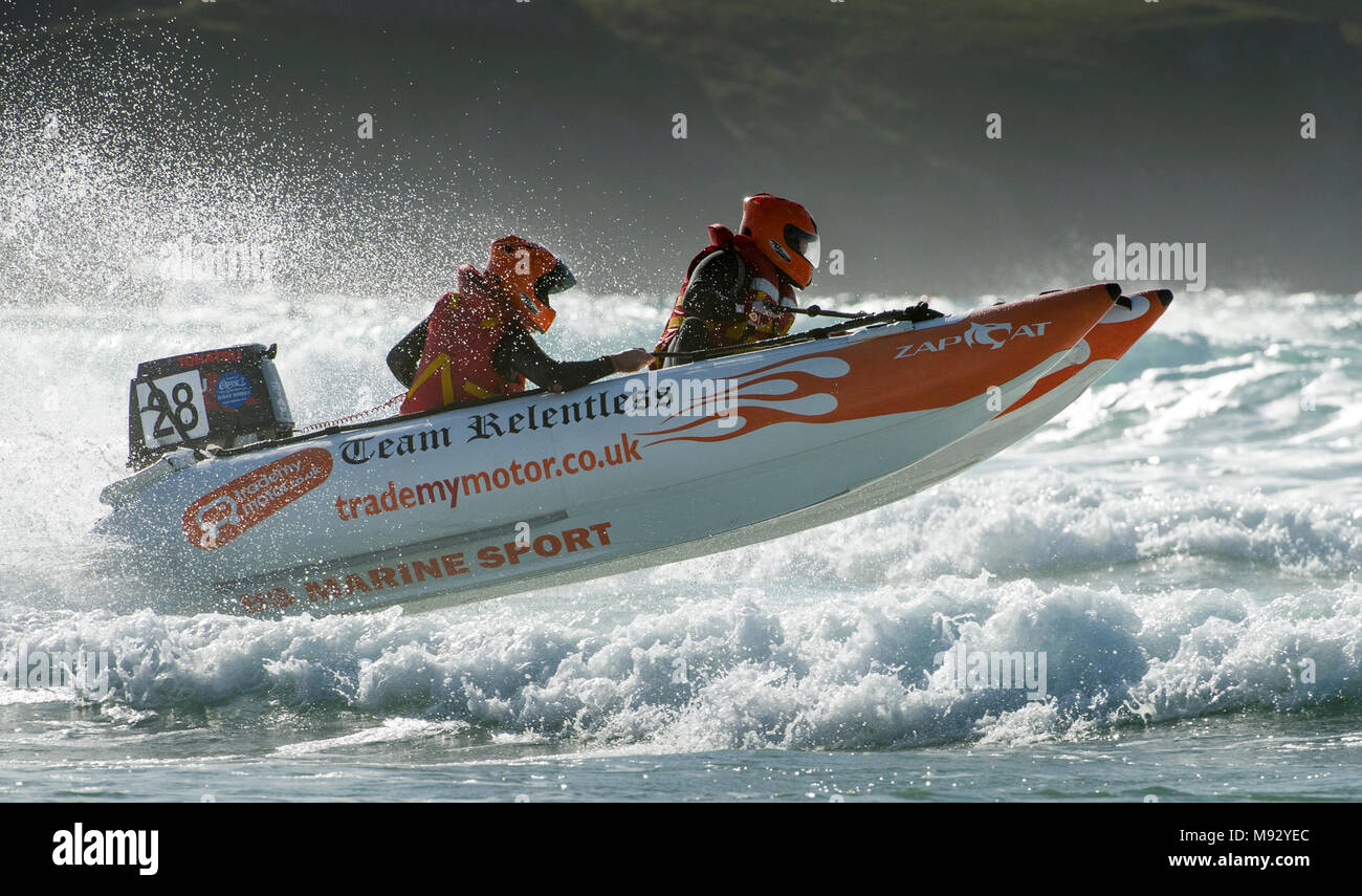 Zapcat and Thundercat racing in action Stock Photo - Alamy