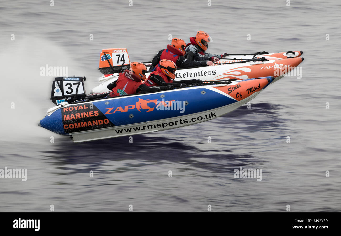 Zapcat and Thundercat racing in action Stock Photo - Alamy