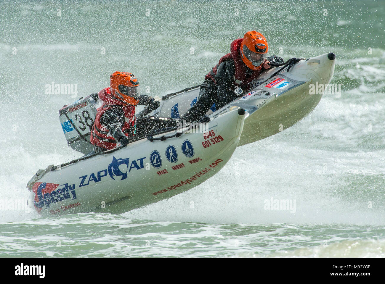 Zapcat and Thundercat racing in action Stock Photo - Alamy