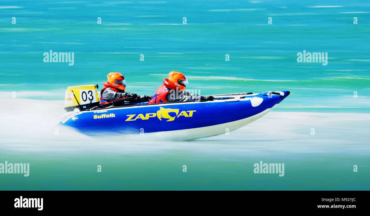 Zapcat and Thundercat racing in action Stock Photo - Alamy