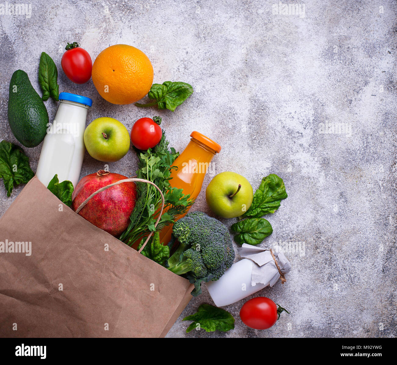 Milk eggs avocado hi-res stock photography and images - Alamy