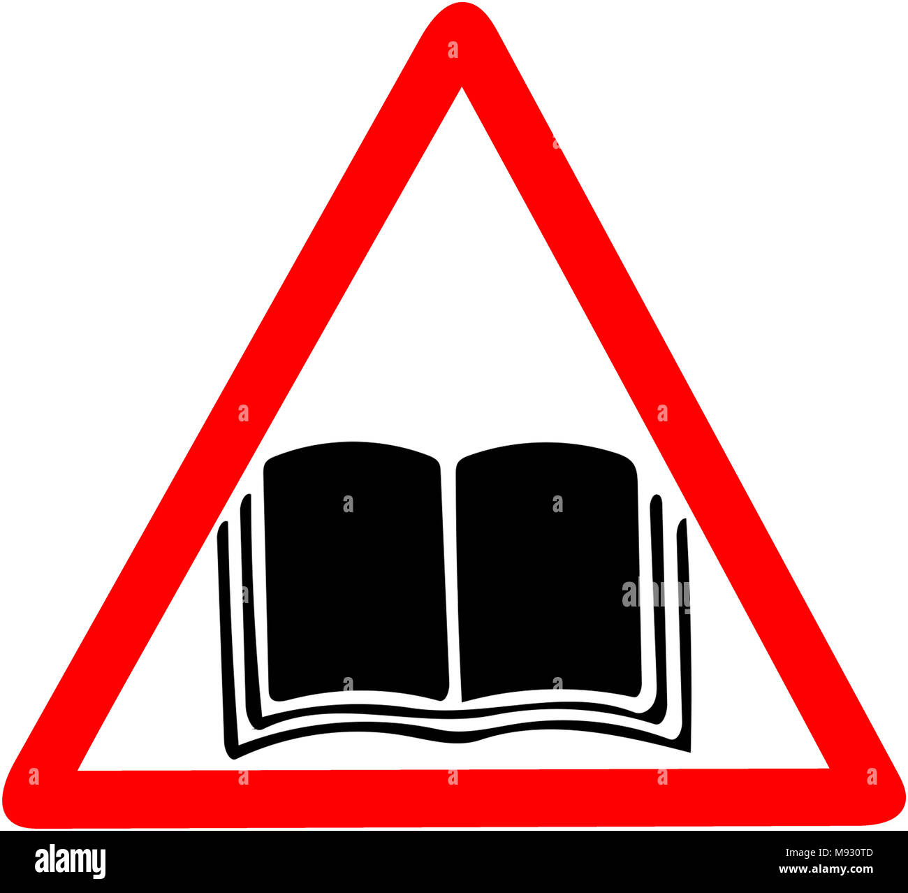 Instruction manual handbook guide warning icon. Open book pages images ...