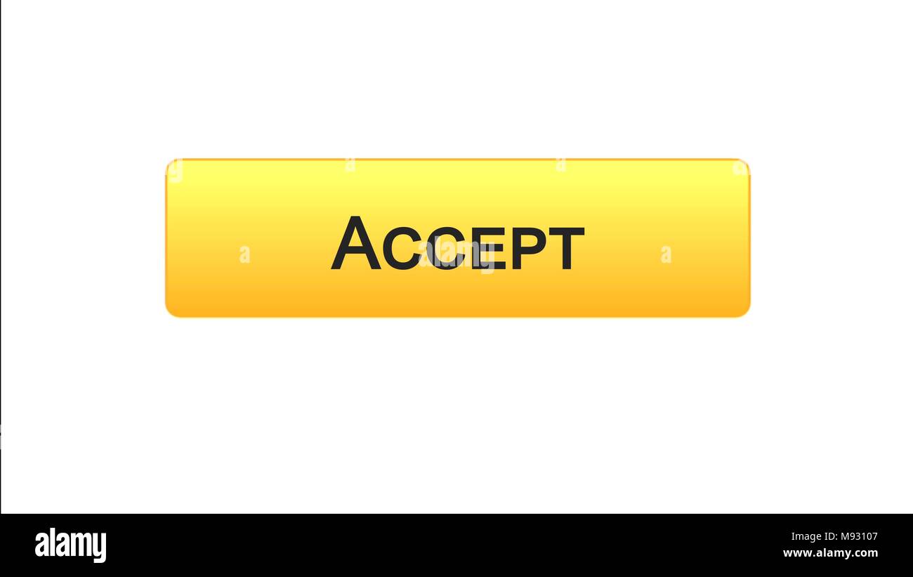 Accept web interface button orange color, internet site design, online ...