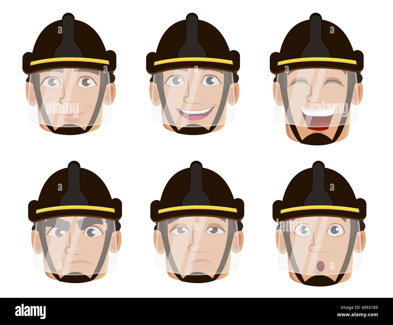 Fireman face Cut Out Stock Images & Pictures - Alamy