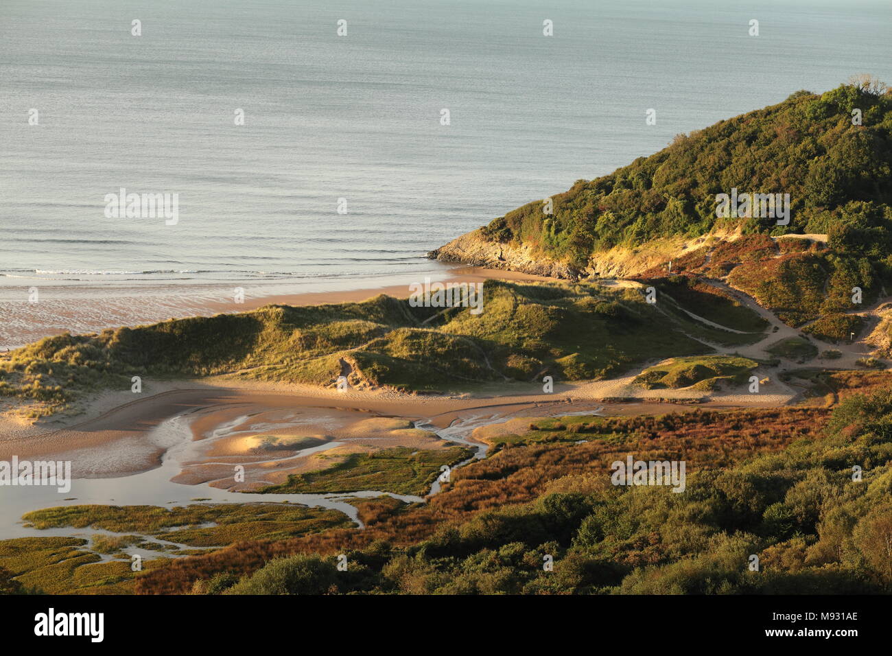 Three Cliffs Bay, Gower Peninsular, Wales Stock Photo - Alamy