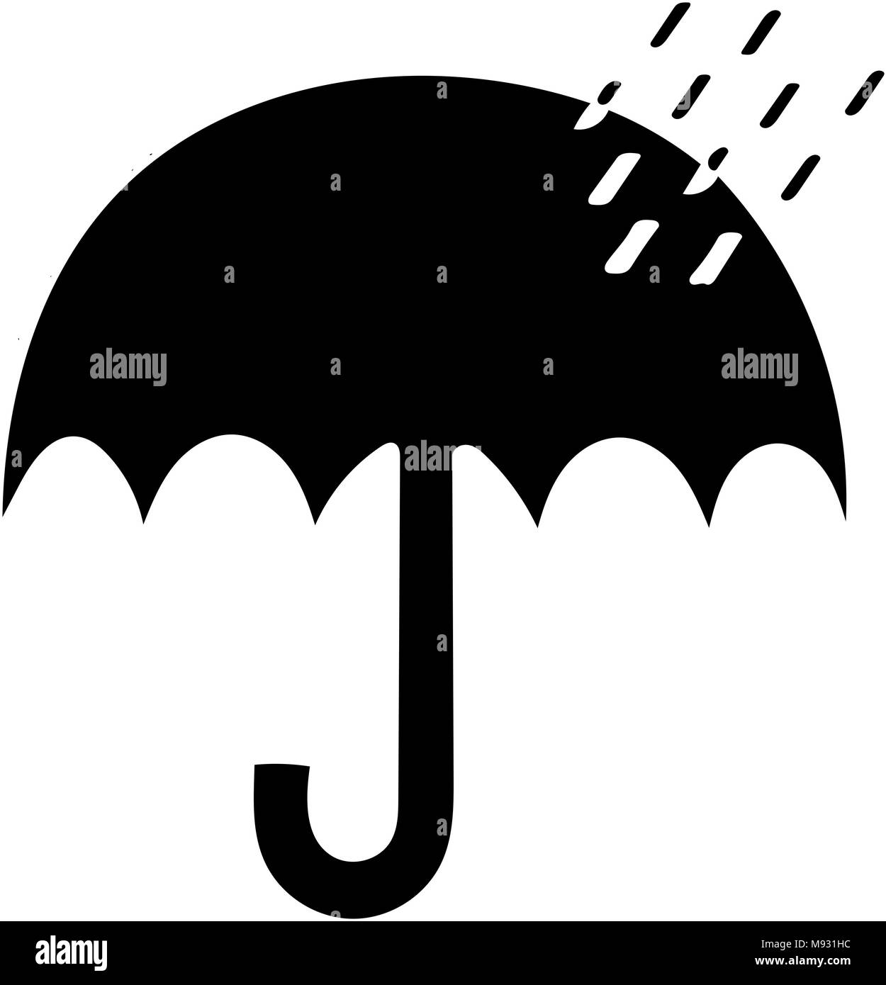 Keep Away From Sunlight, Rain, Snow Triangular Red Warning Caution