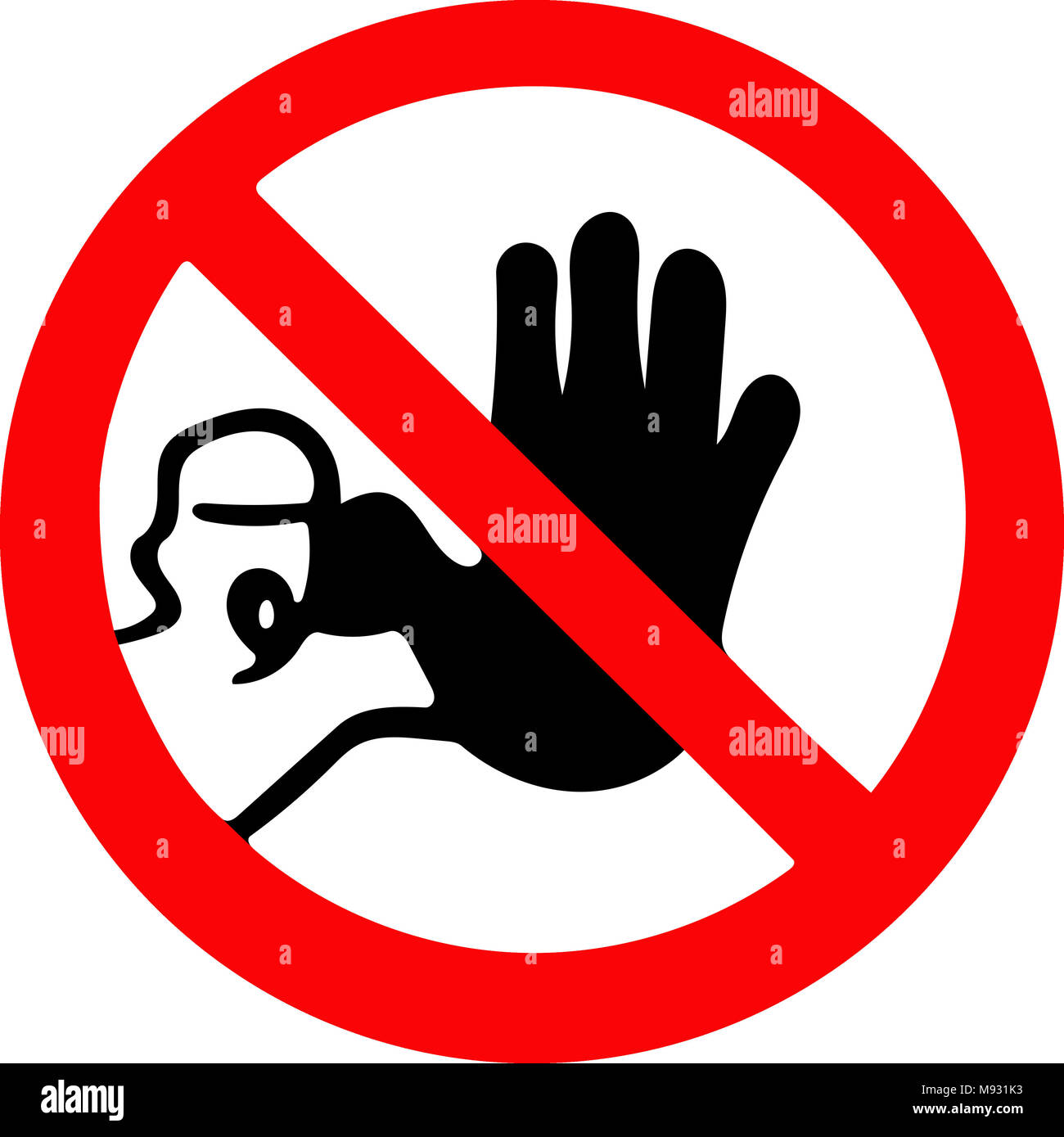 do not pass enter stop.Red prohibition warning symbol sign on white ... do not pass enter stop.Red prohibition warning symbol sign on white ...