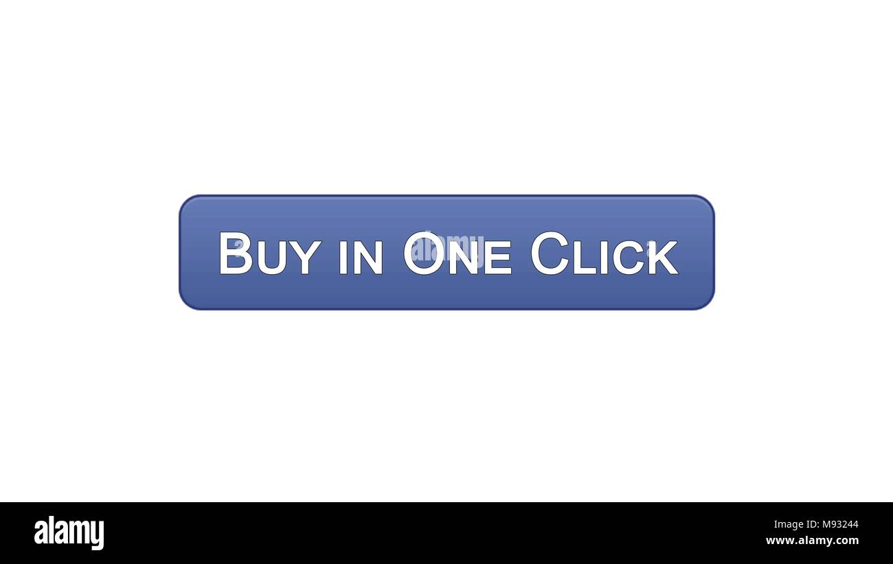 Buy in one click web interface button violet color, online banking ...