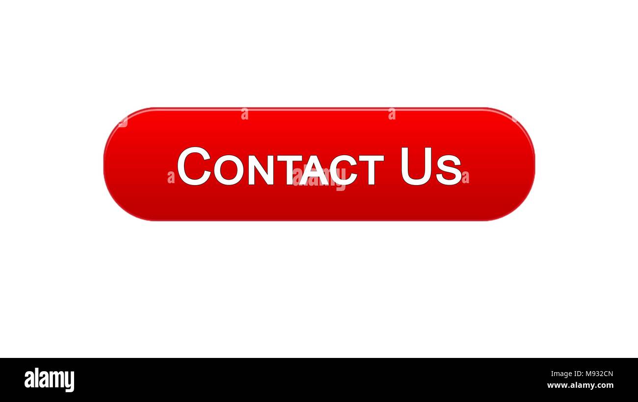 Contact us web interface button red color business communication, help ...