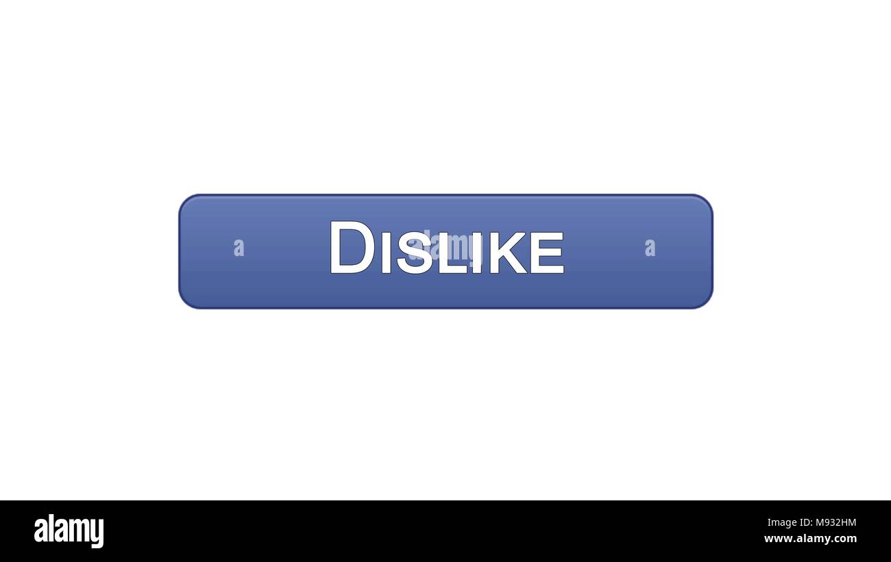 Dislike web interface button violet color, social network application ...