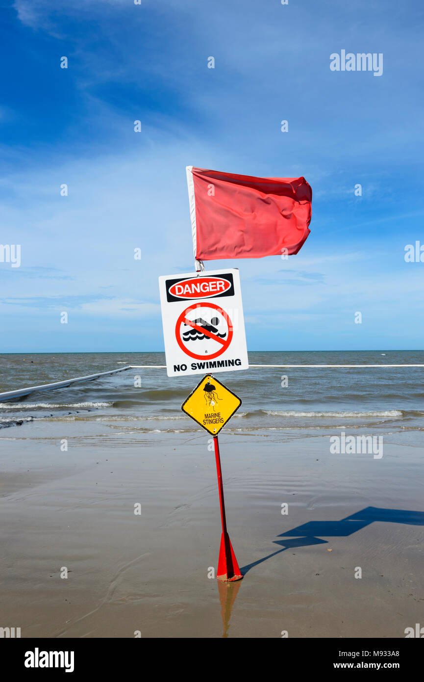 Australian beach safety flag hi-res stock photography and images - Alamy