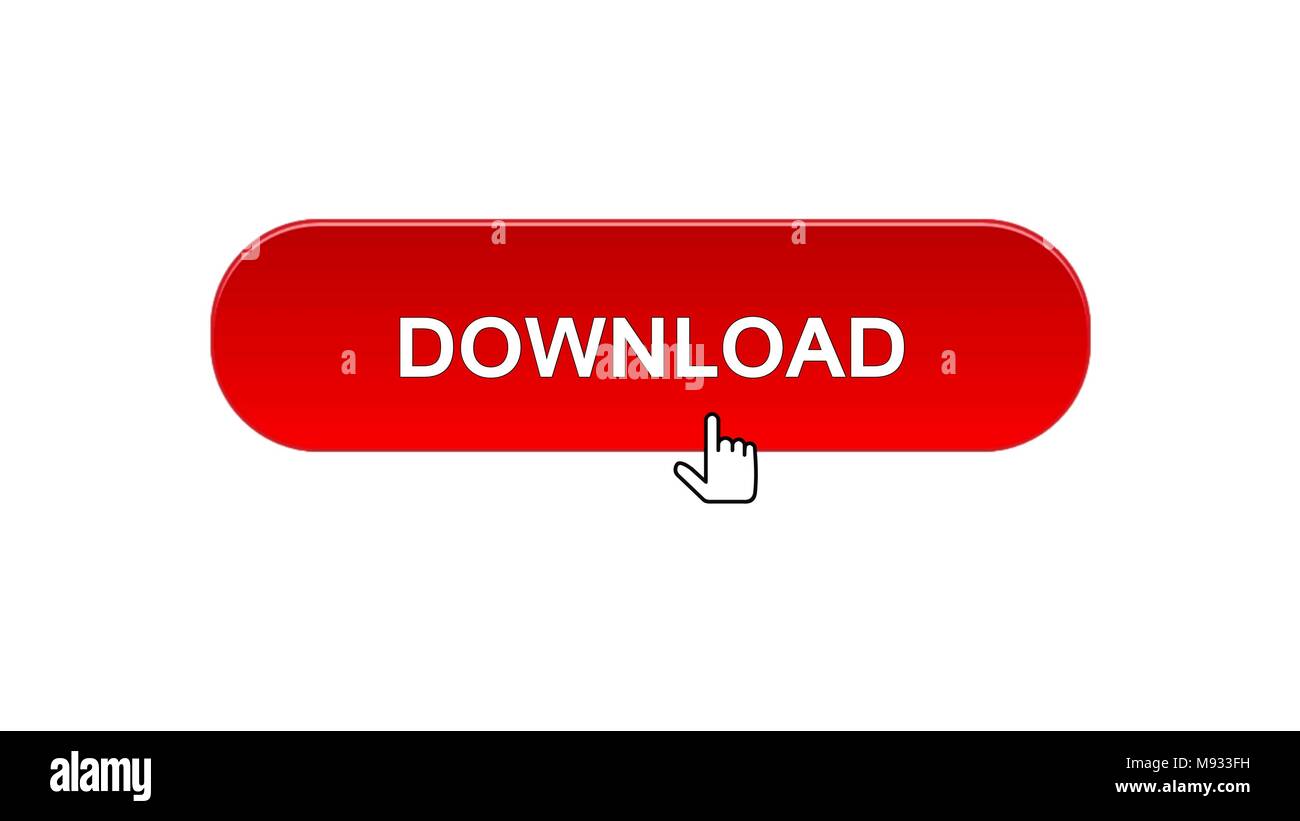 Download web interface button clicked with mouse cursor, red color design Stock Photo - Alamy