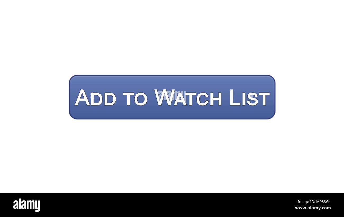 Add to watch list web interface button violet color, favorite films ...