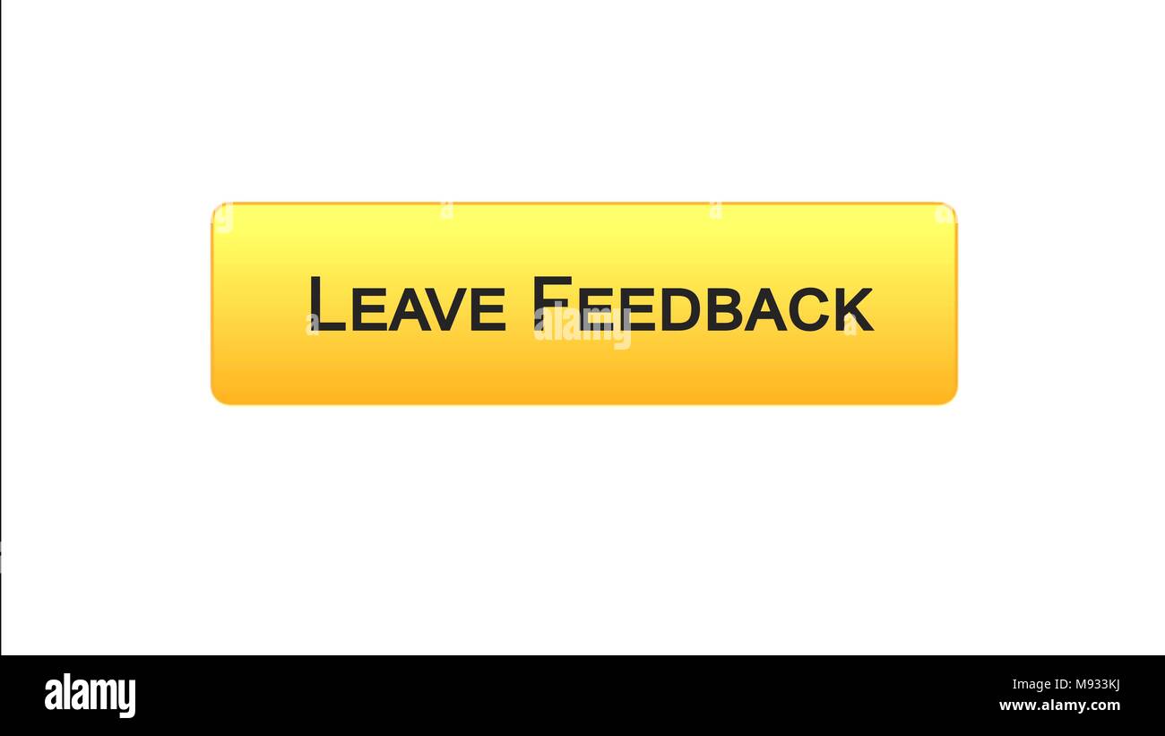 Leave feedback web interface button orange color, client comments, site ...