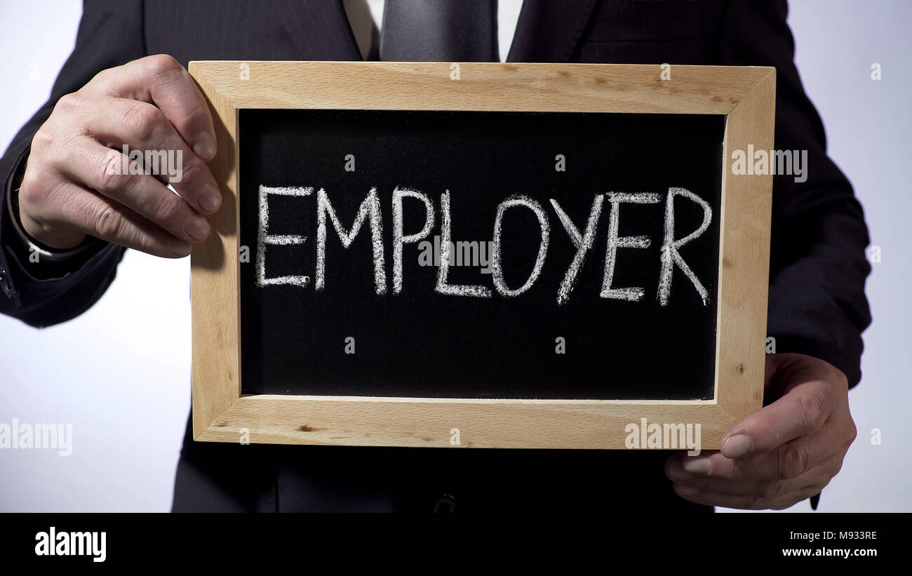 Employee employed employer hi-res stock photography and images - Alamy