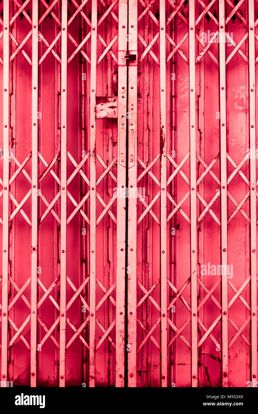 Red Steel Door Stock Photo - Alamy