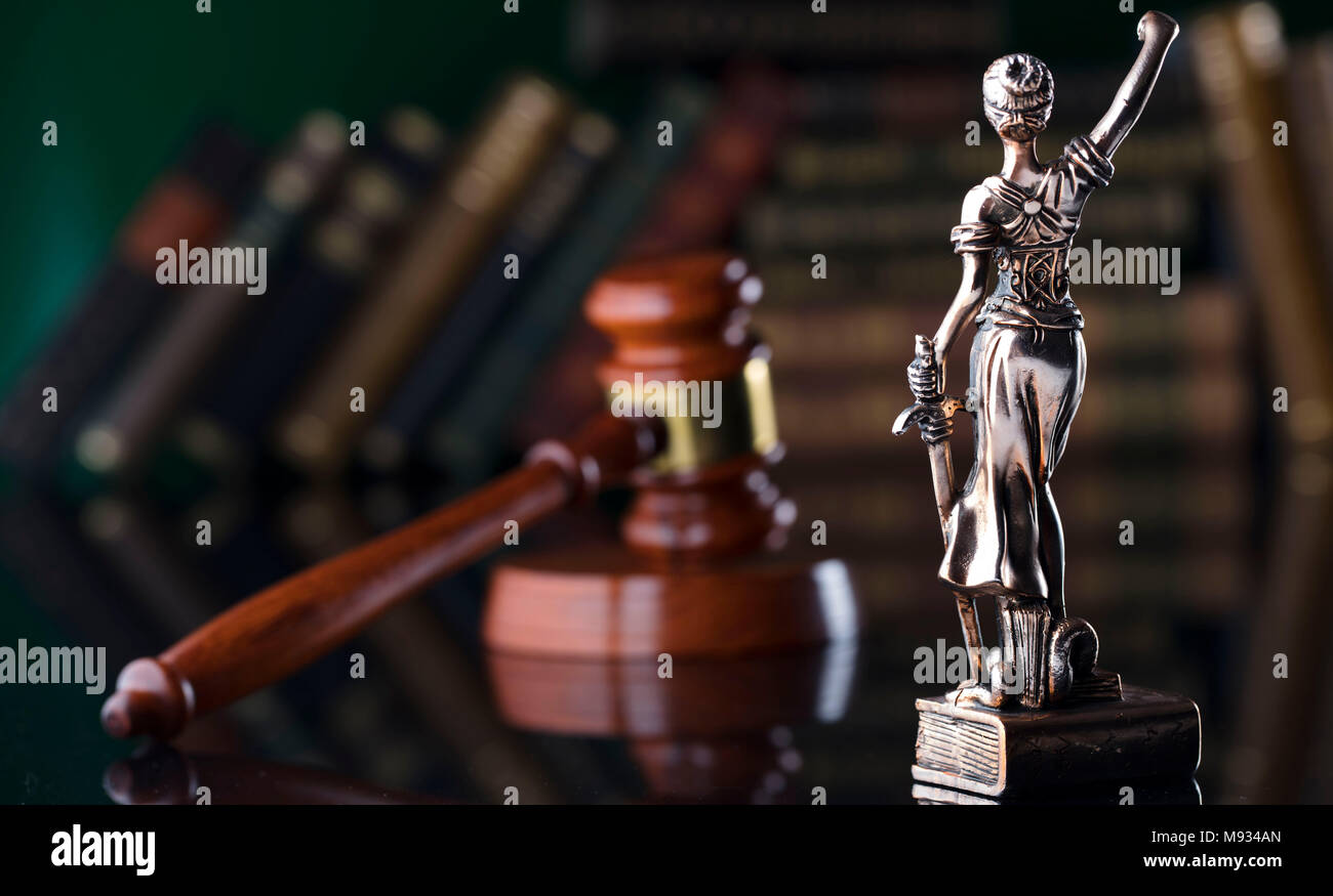 Lady justice on brown background Stock Photo - Alamy