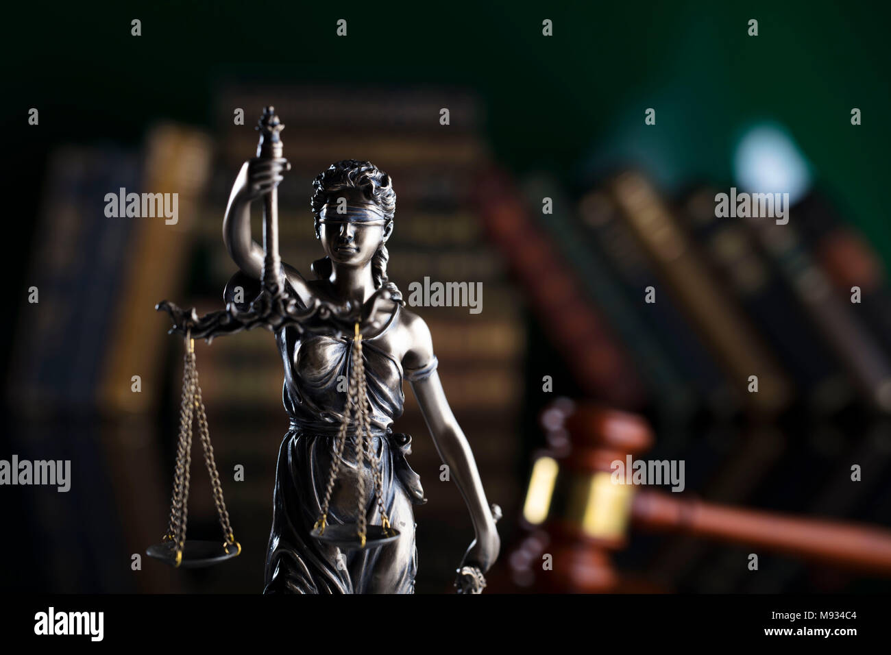 Lady justice on brown background Stock Photo - Alamy