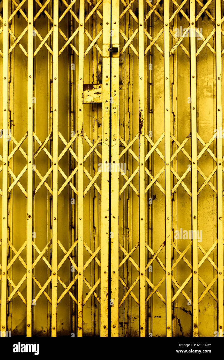 Gold color Steel Doo Stock Photo - Alamy