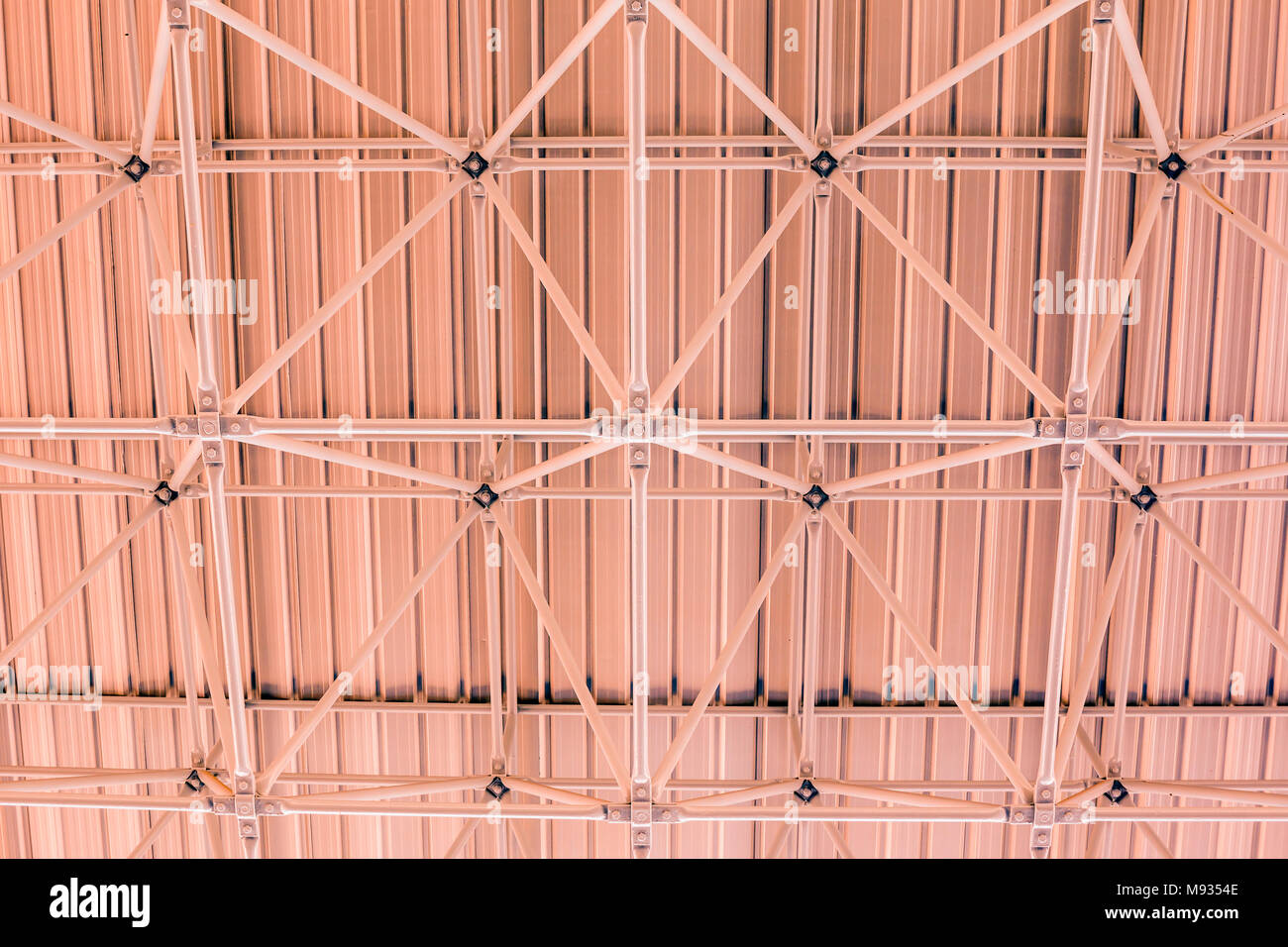 Design of steel roof, background Stock Photo - Alamy