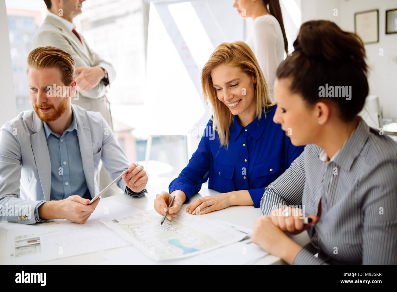 Diverse group people collaborating hi-res stock photography and images ...