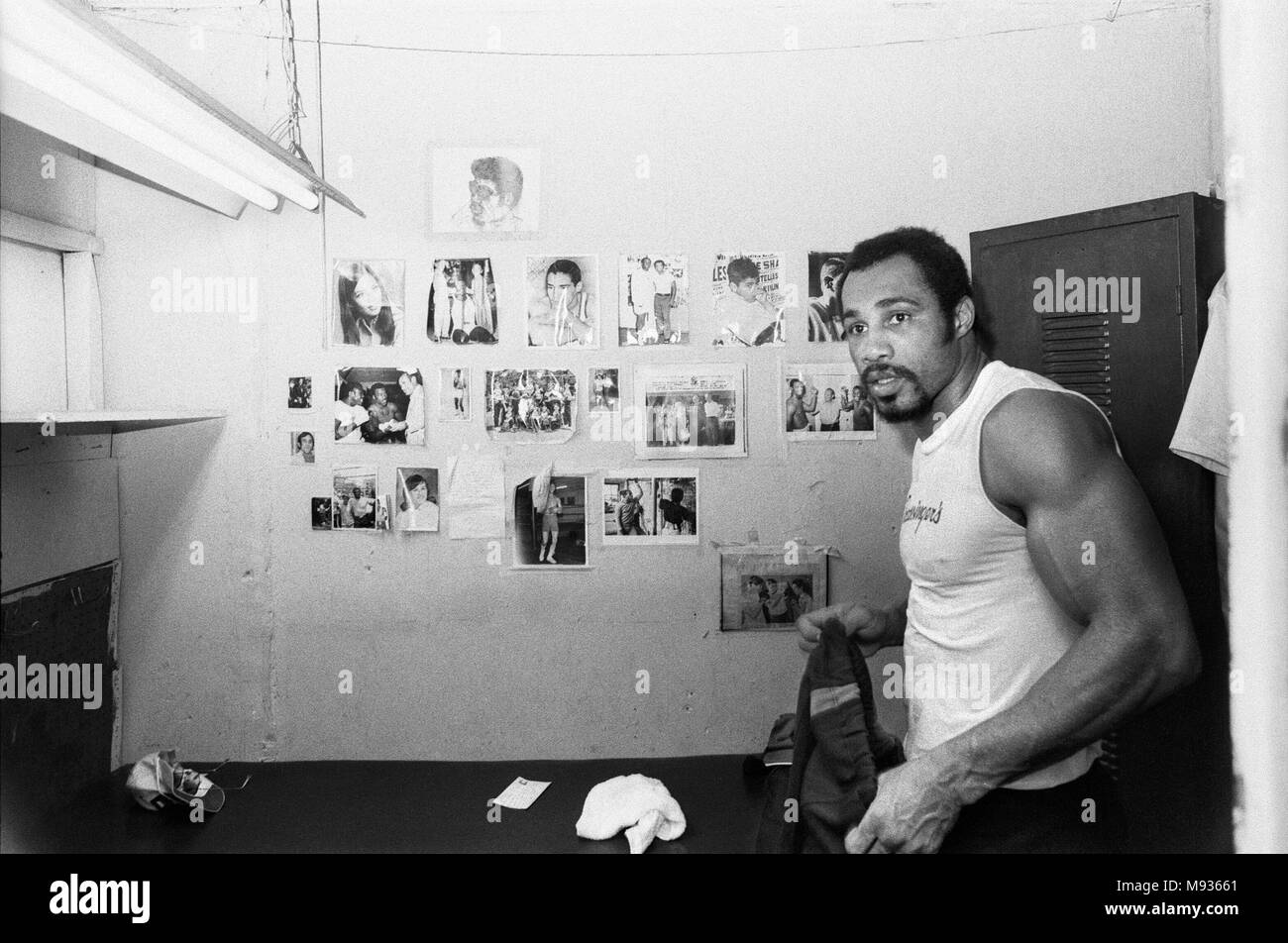 Ken Norton in his training camp ahead of his third fight with Muhammad ...
