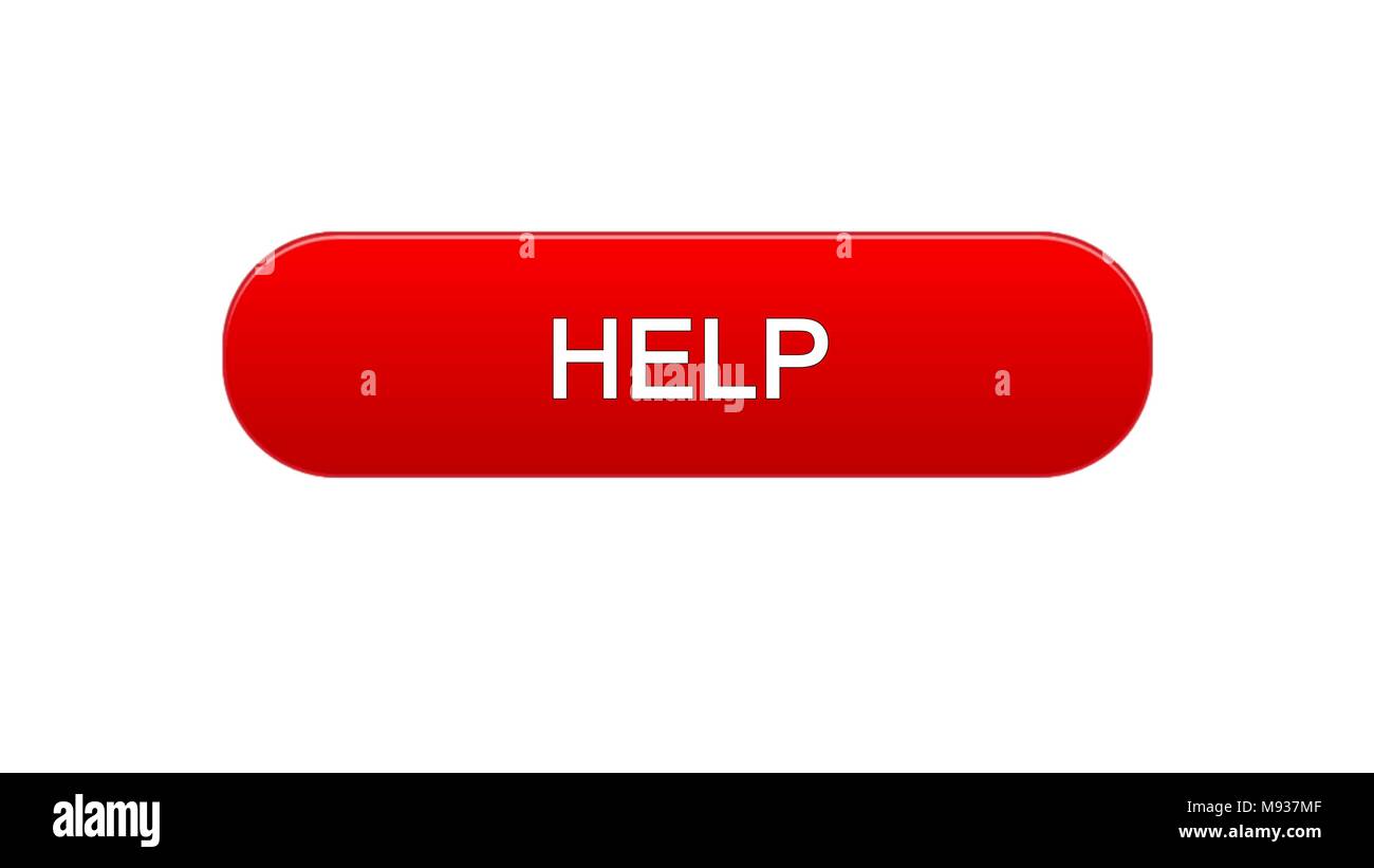 Help web interface button red color, support online, assistance application, stock footage Stock ...