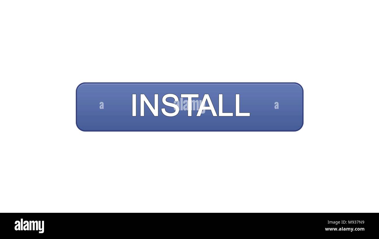 Install Web Interface Button Violet Color Application Downloading