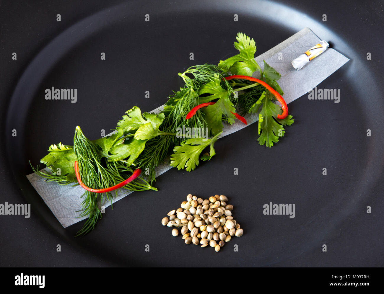 Cooking with hemp Stock Photo - Alamy