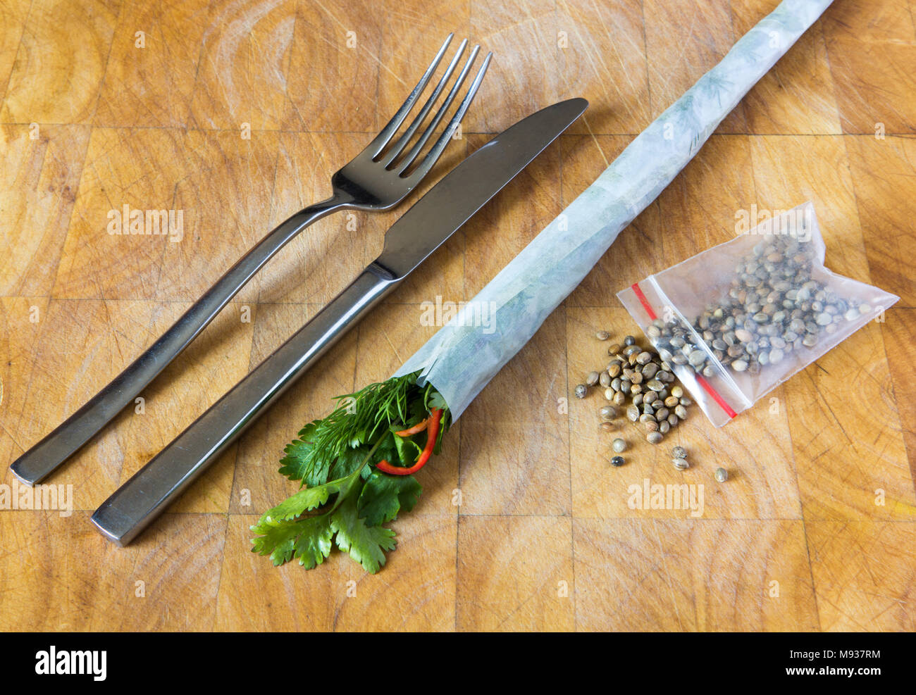 Cooking with hemp Stock Photo - Alamy