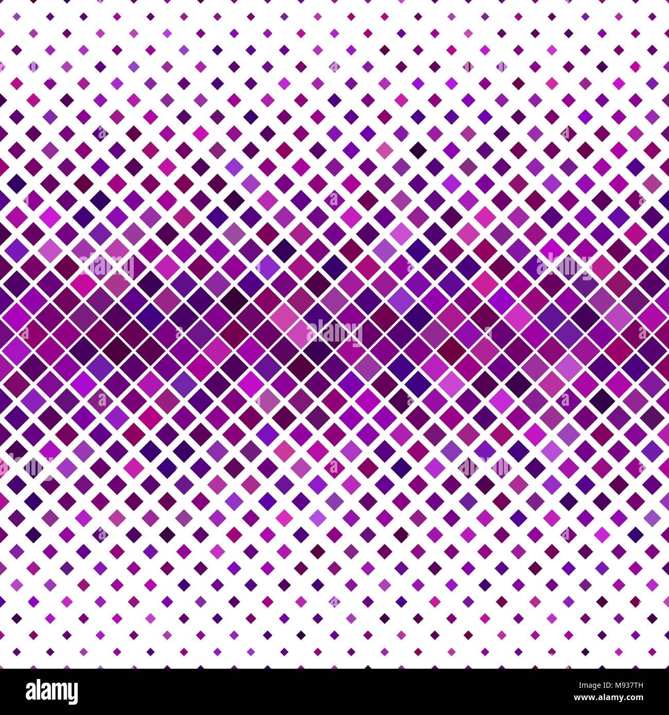 Diagonal square pattern background - geometric vector graphic design from squares in purple ...
