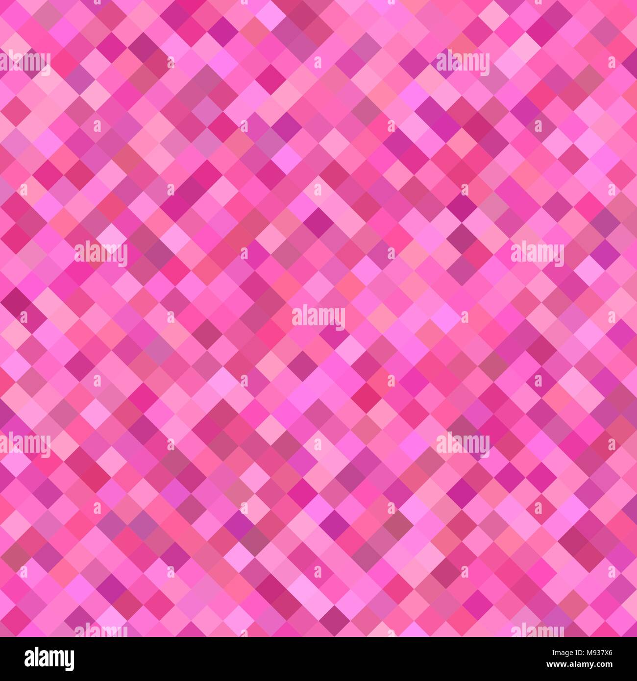 Pink diagonal square pattern background - geometrical vector ...