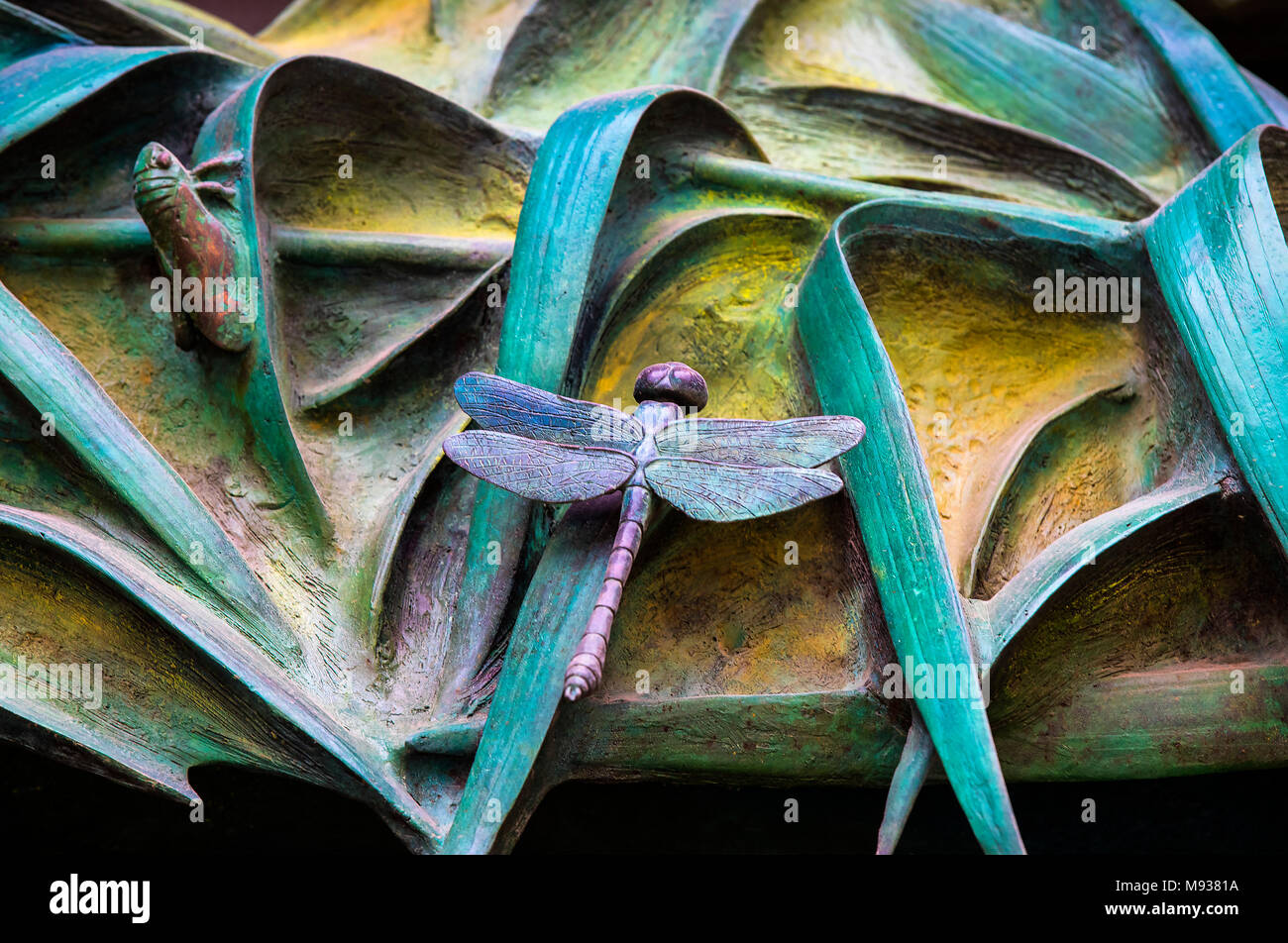 BARCELONA, SPAIN - 13 JANUARY 2018: Elements of insects, flowers, birds ...