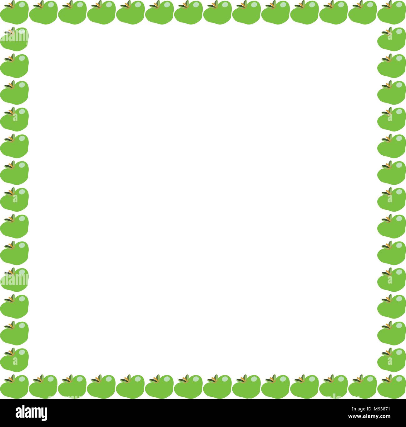 Apple Green Border Design
