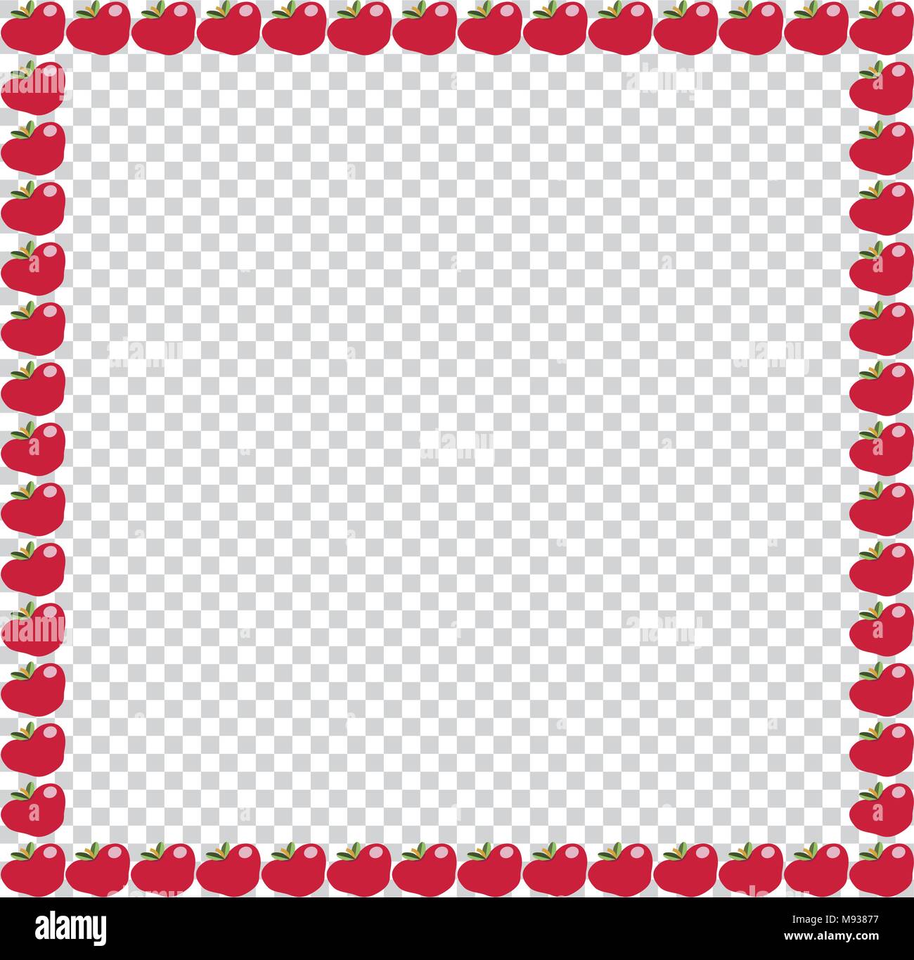 Apple Border Template