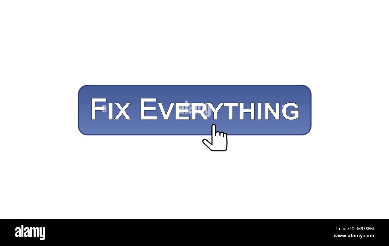 Fix everything web interface button clicked with mouse cursor, violet ...