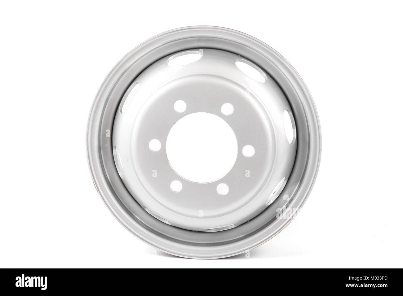 car wheel disc, isolated over white background Stock Photo - Alamy