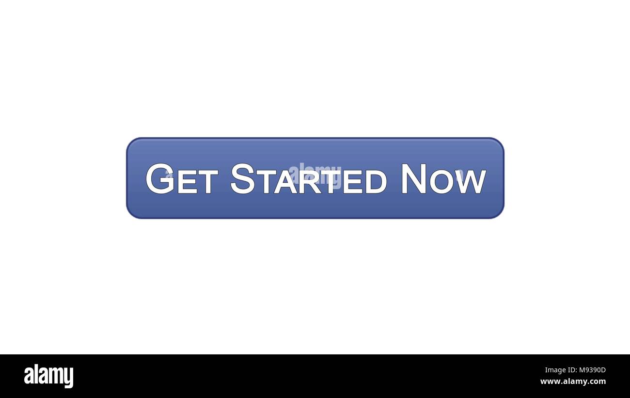 Get started now web interface button violet color, business strategy, internet, stock footage ...